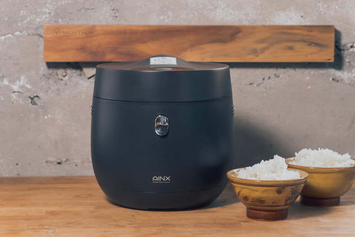 AINX Smart Rice Cooker スマートライスクッカー 糖質カット炊飯器4合 低糖質炊飯時2合 グレー AX-RC3G 糖質33 ...